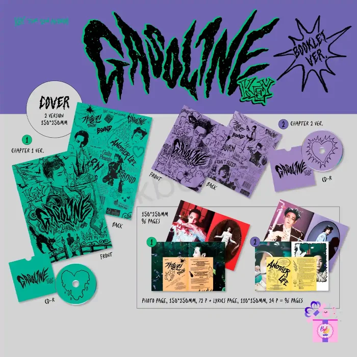 KEY (SHINee) – Gasoline (2nd Album) [Booklet Ver.] – Bak Bak K-Pop Store