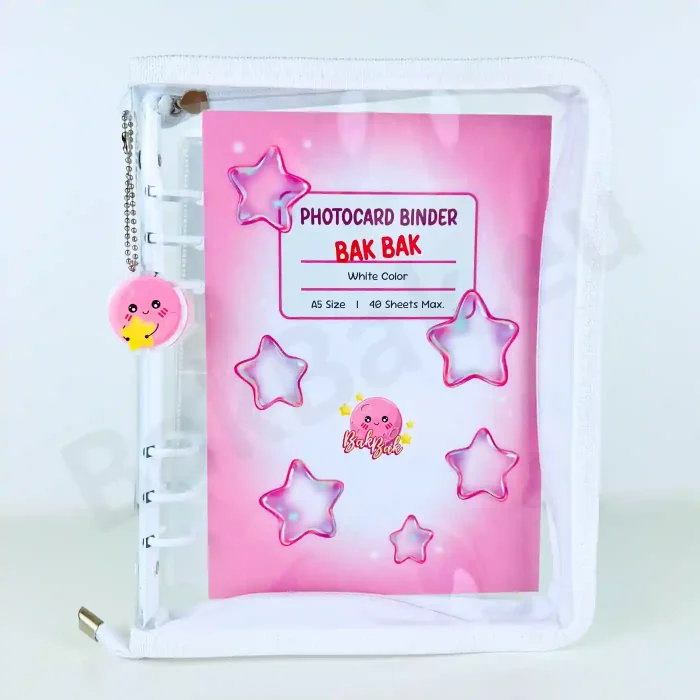 K-Pop Supply – Photocard Binder A5 + Keychain Bak Bak (6 Ring Deco ...