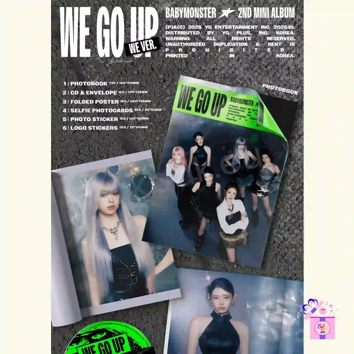BABYMONSTER – WE GO UP (WE GO UP Ver.) [2nd Mini Album] – Bak Bak K-Pop ...